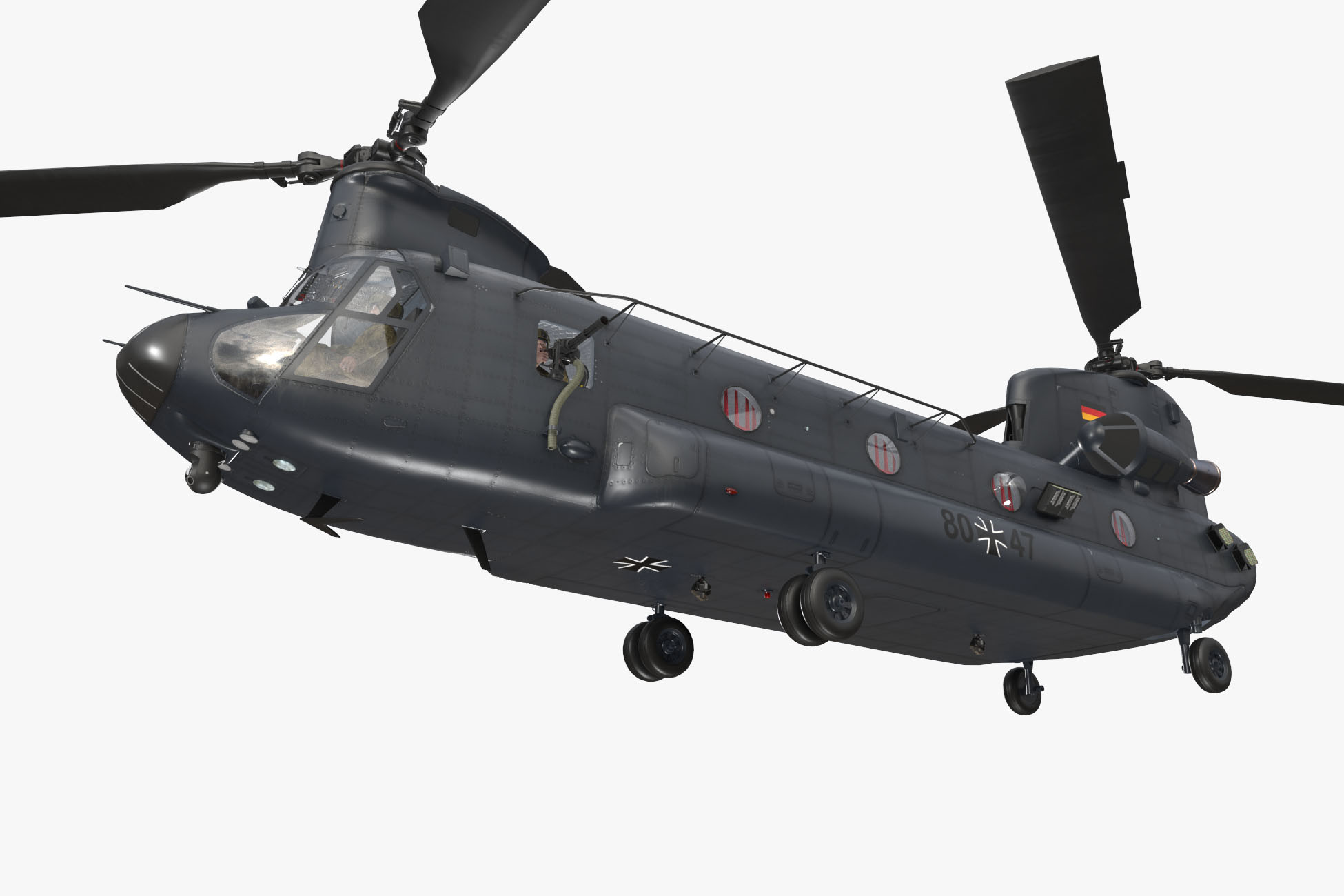 CH-47 Chinook Luftwaffe Germany Basic Animation | 3D Air | Unity Asset ...