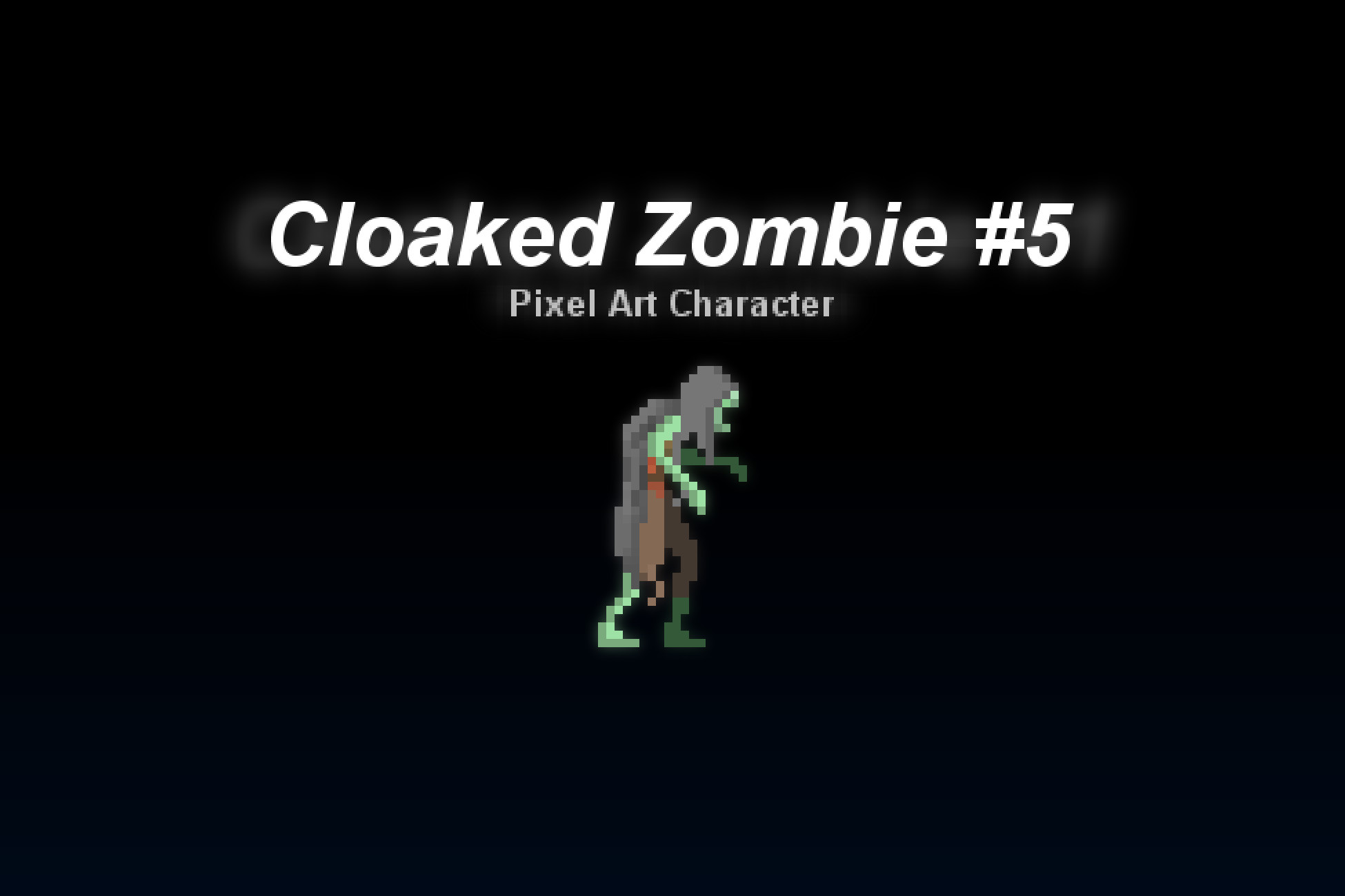 Cloaked Zombie #5 - Pixel Art Character | 2D Characters | Unity Asset Store