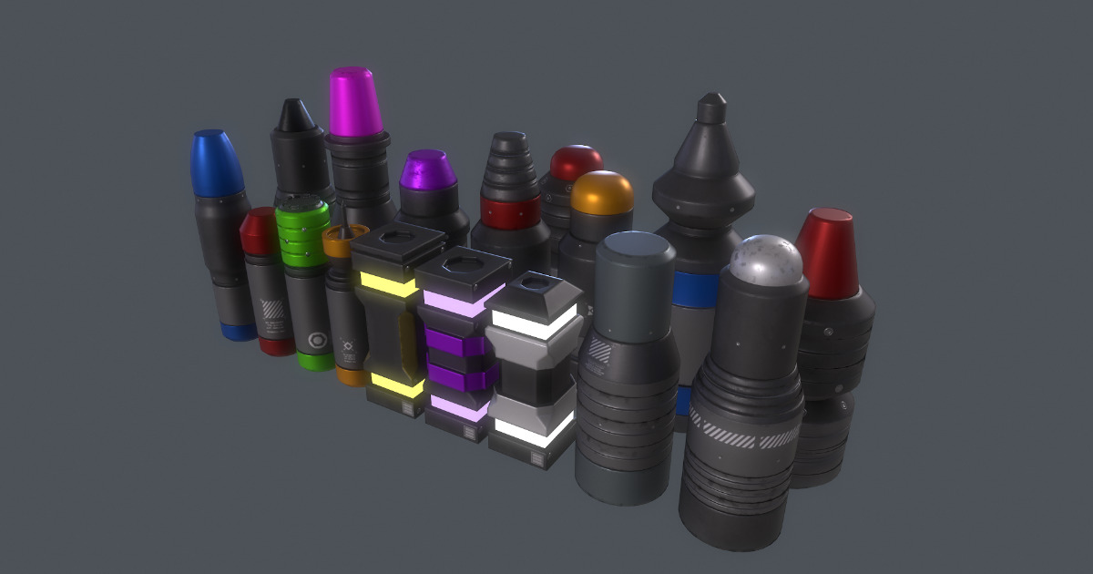 Sci-fi ammo - PBR | 3D Sci-Fi | Unity Asset Store