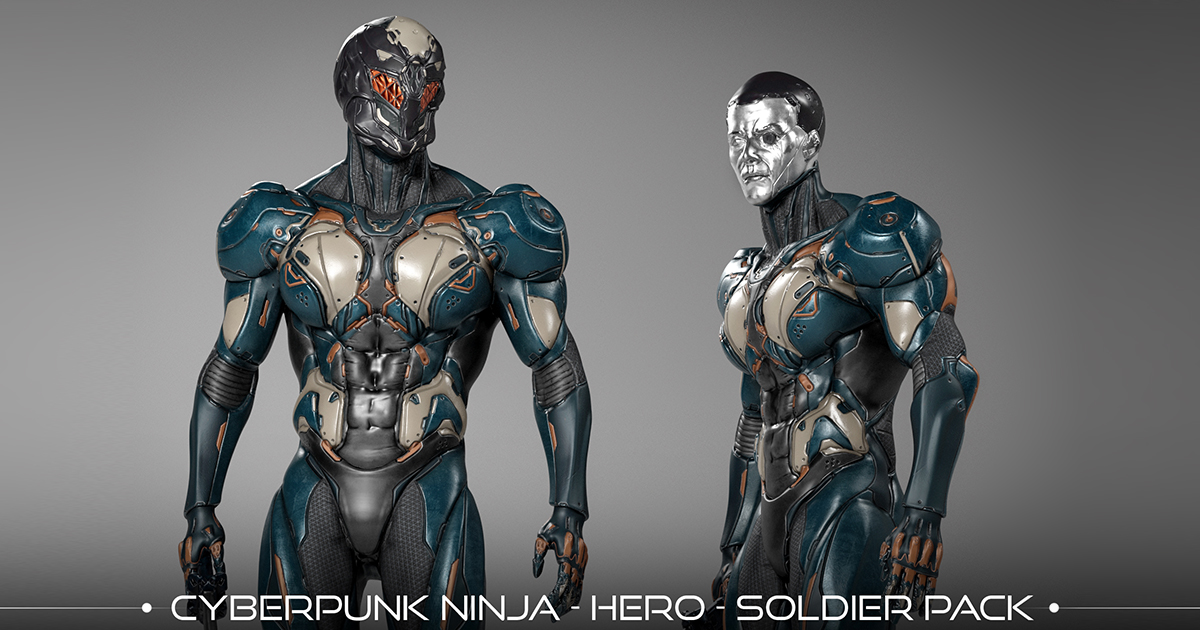 Cyberpunk Ninja - Hero - Soldier Pack | Characters | Unity Asset Store