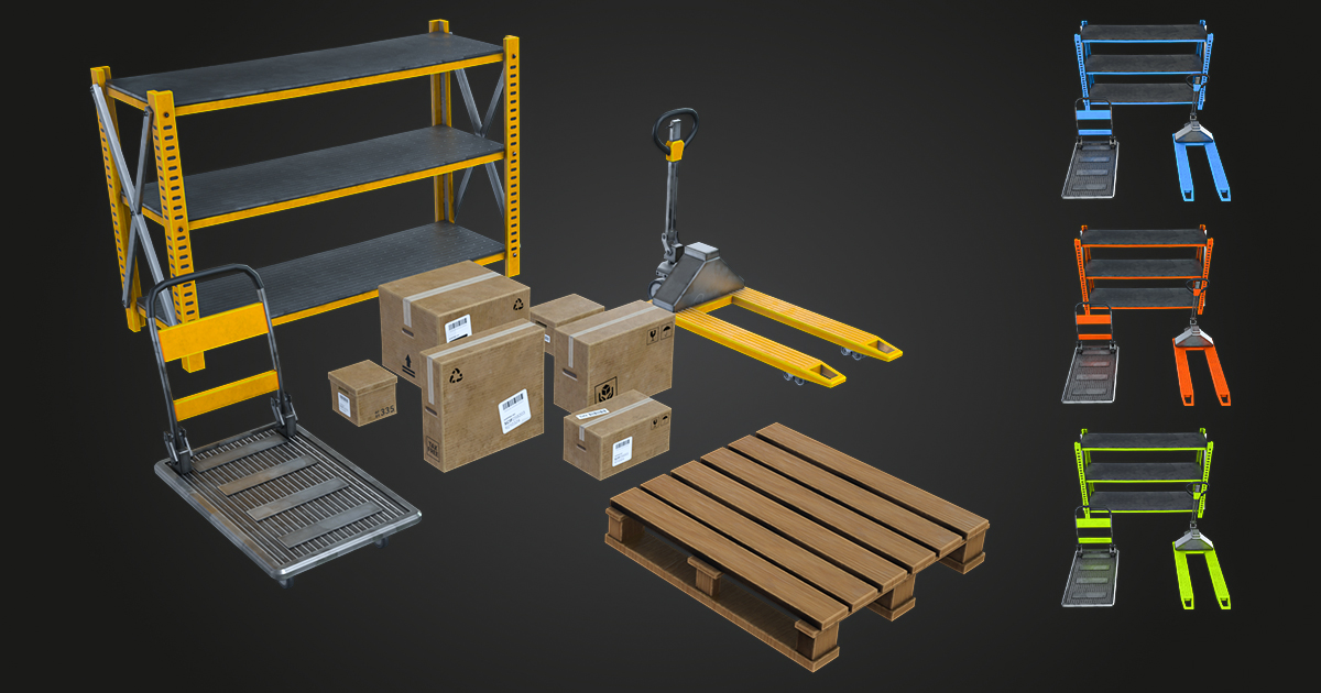 Warehouse Prop Vol. 1 | 3D Props | Unity Asset Store
