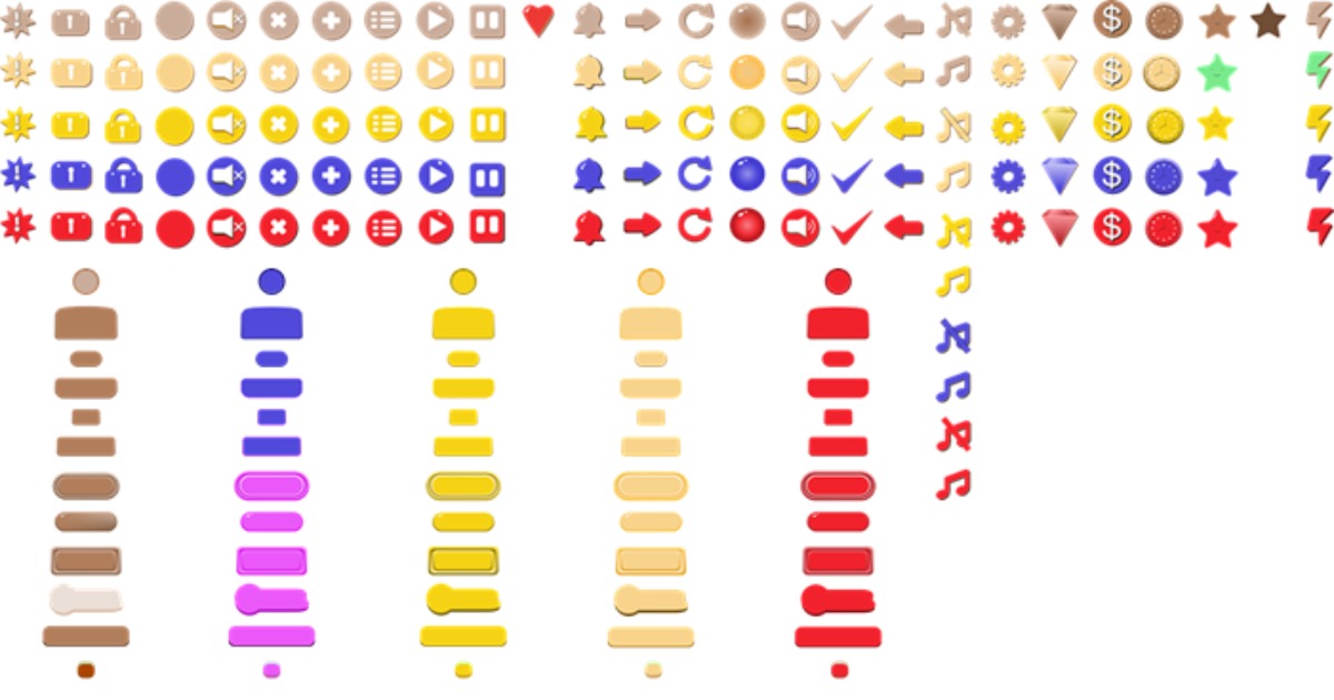 Fun Hyper Casual UI Pack - FREE | 2D Icons | Unity Asset Store