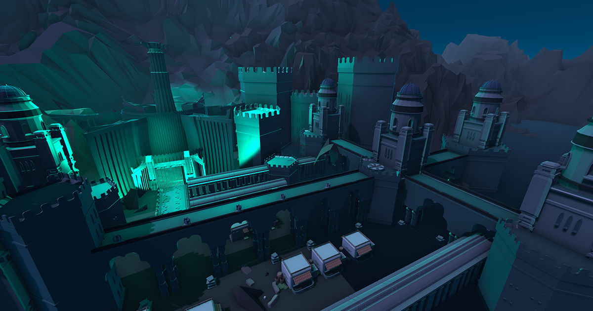 Dark Fantasy Fortress - Low Poly | 3D Fantasy | Unity Asset Store