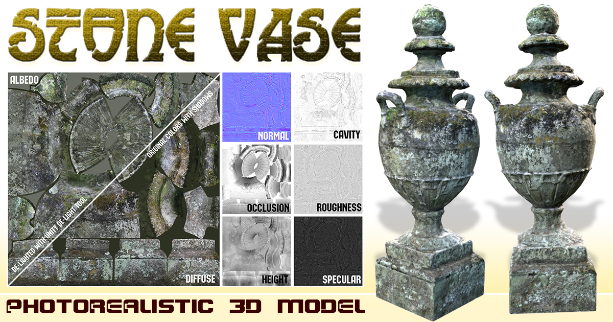 Stone Vase | 3D Exterior | Unity Asset Store