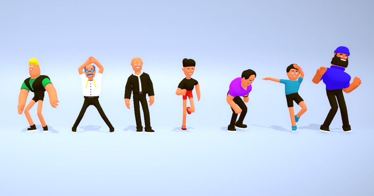 3D Stylized Characters Pack 3 | 3D Humanoids | Unity Asset Store