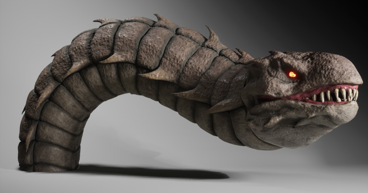 Dragon Worm Snake | 3D Creatures | Unity Asset Store