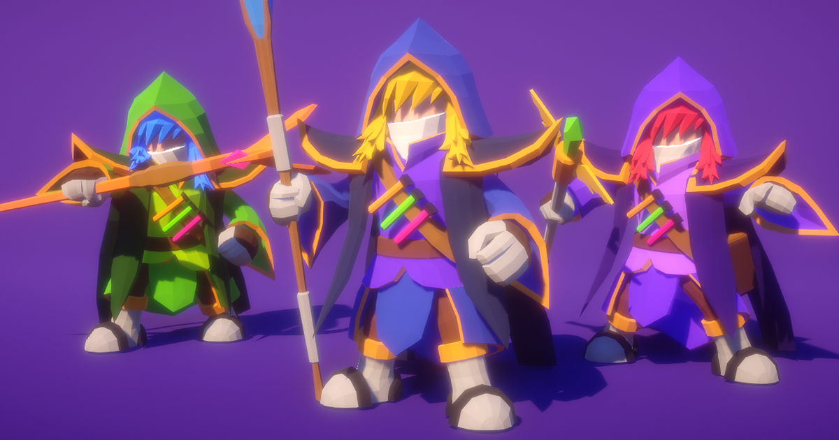 Battle Wizard Poly Art | Characters | Unity Asset Store
