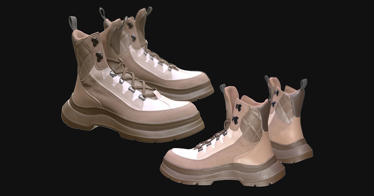 2 Boots - Male/Female - Rigged Humanoid Skeleton | 3D Characters ...