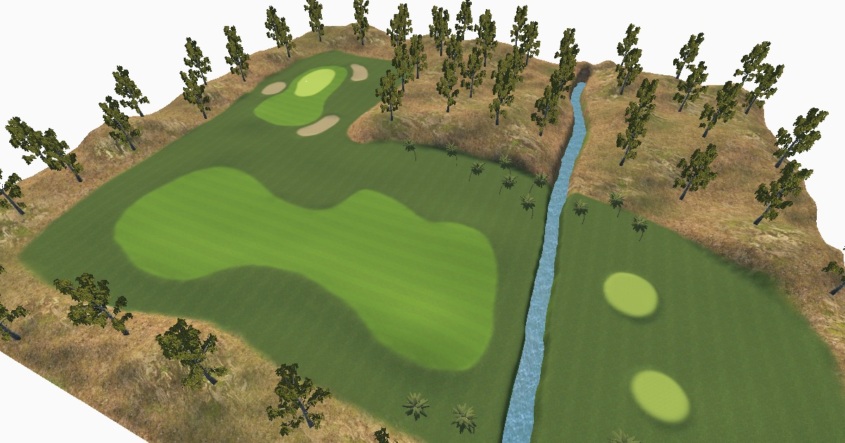 3D Golf Hole 2 Terrain Pack | 3D Environments | Unity Asset Store