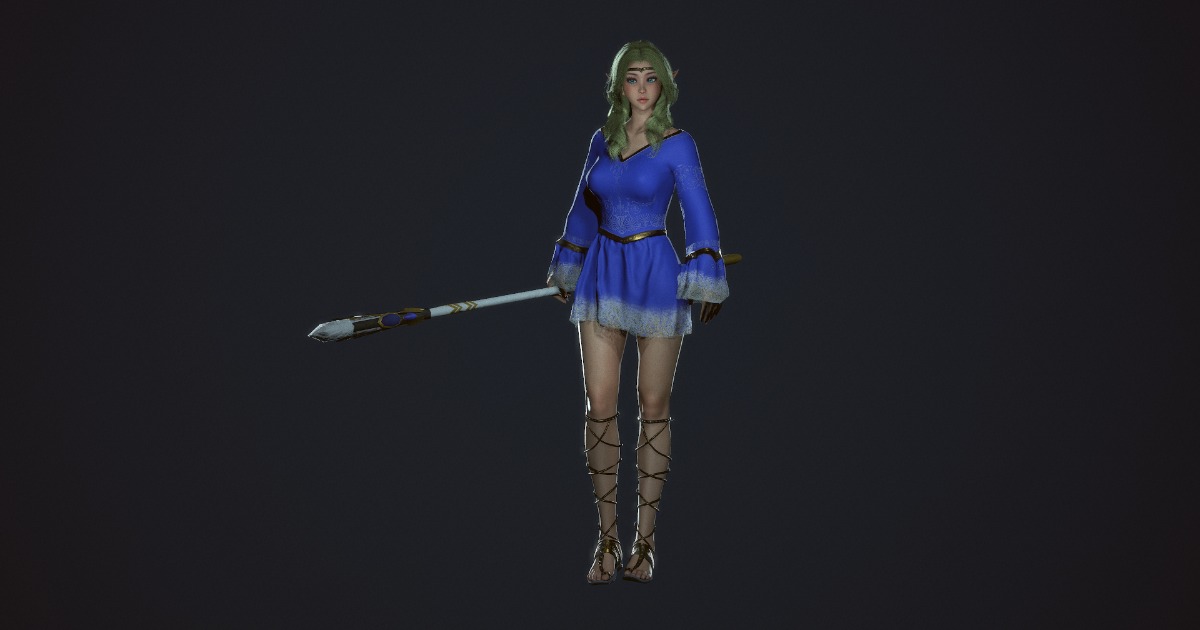 Heaven Wizard Girl | Characters | Unity Asset Store