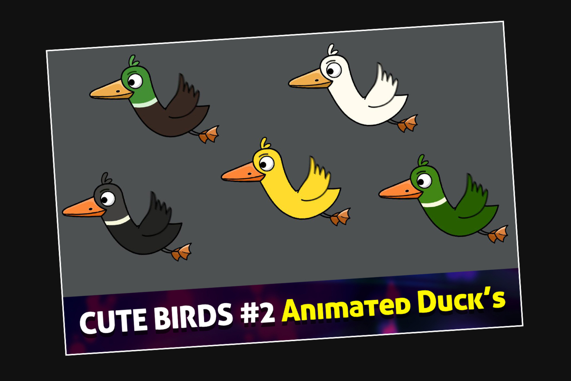 Cute Birds 2D - #2 Duck | 2D キャラクター | Unity Asset Store