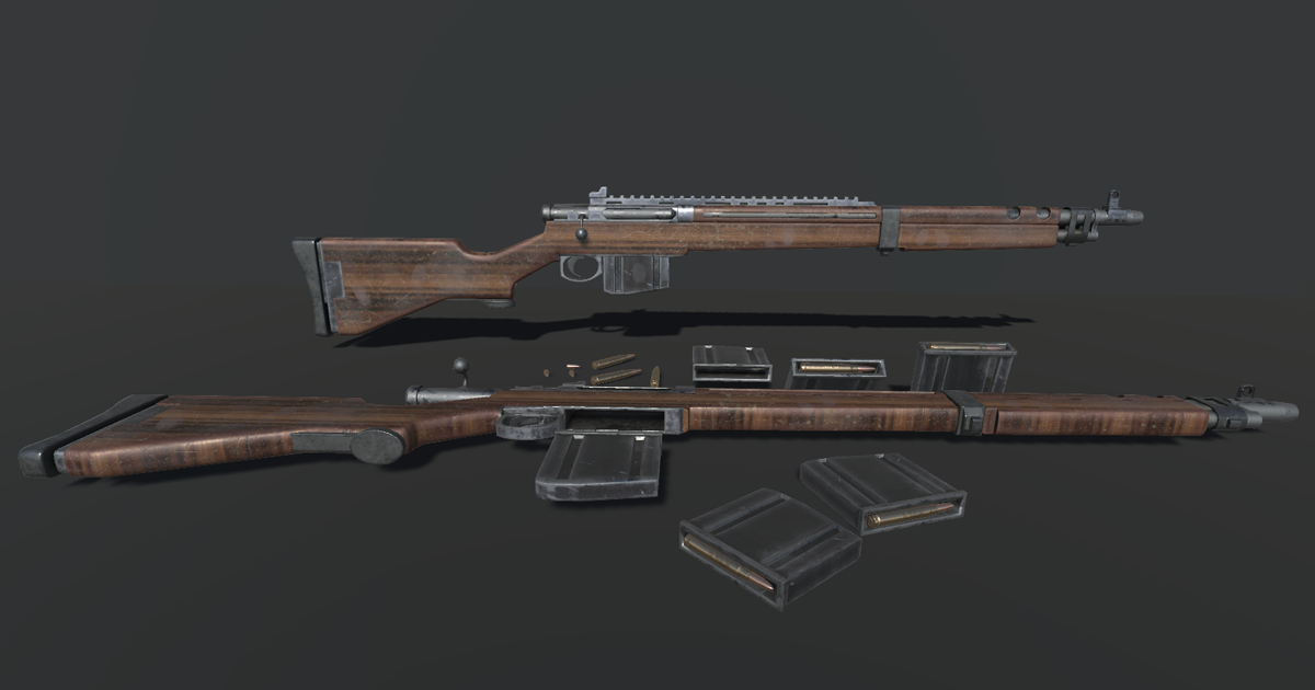 Rifle Enfield Base | 3D 銃器 | Unity Asset Store