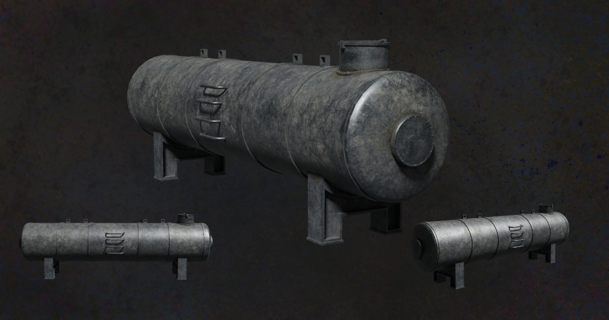 Industrial Tank Series Reservoir Units G1 - N1 | 3D Industrial | Unity ...
