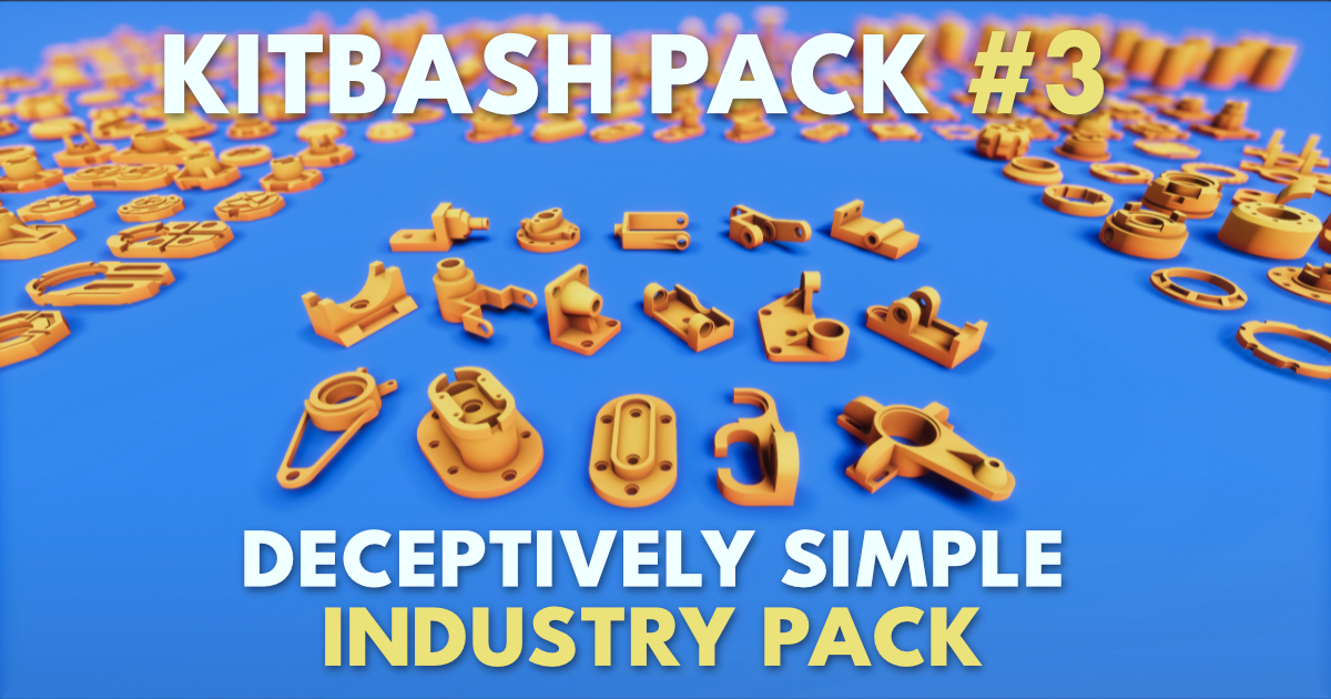 Simple Industry Kitbash #3 | 3D Industrial | Unity Asset Store