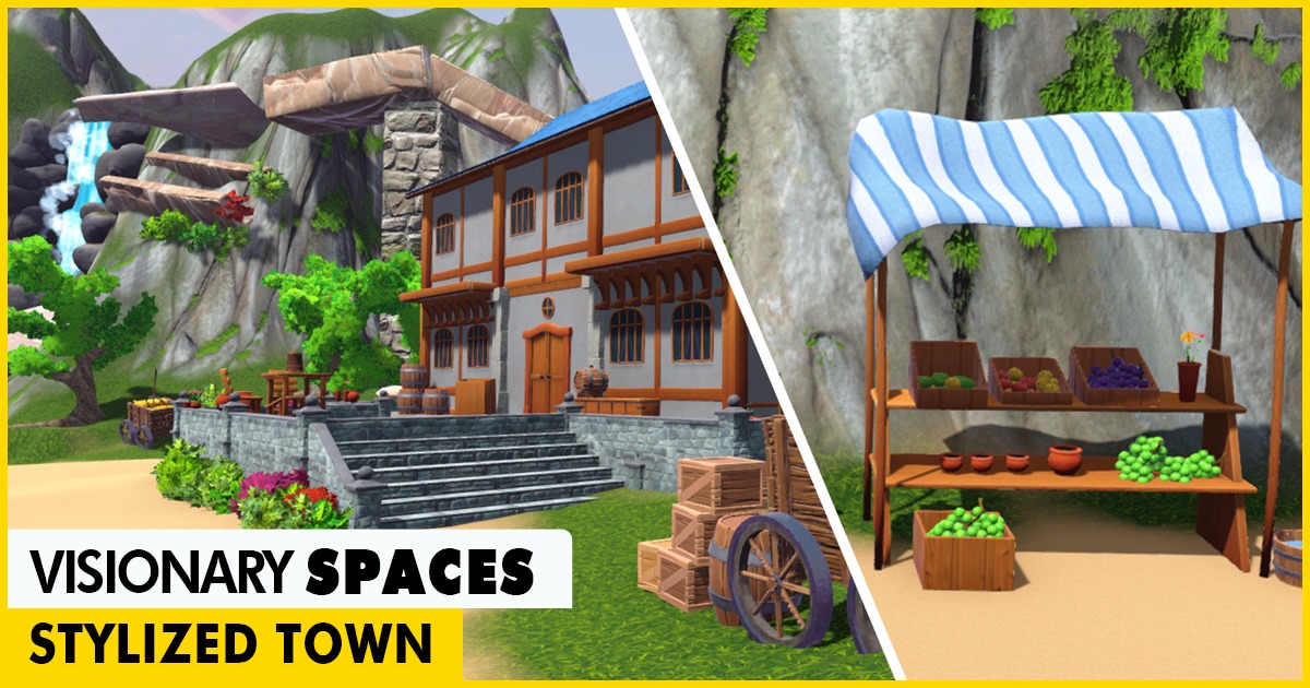 Stylized Town - Visionary | 3D Fantasy | Unity Asset Store