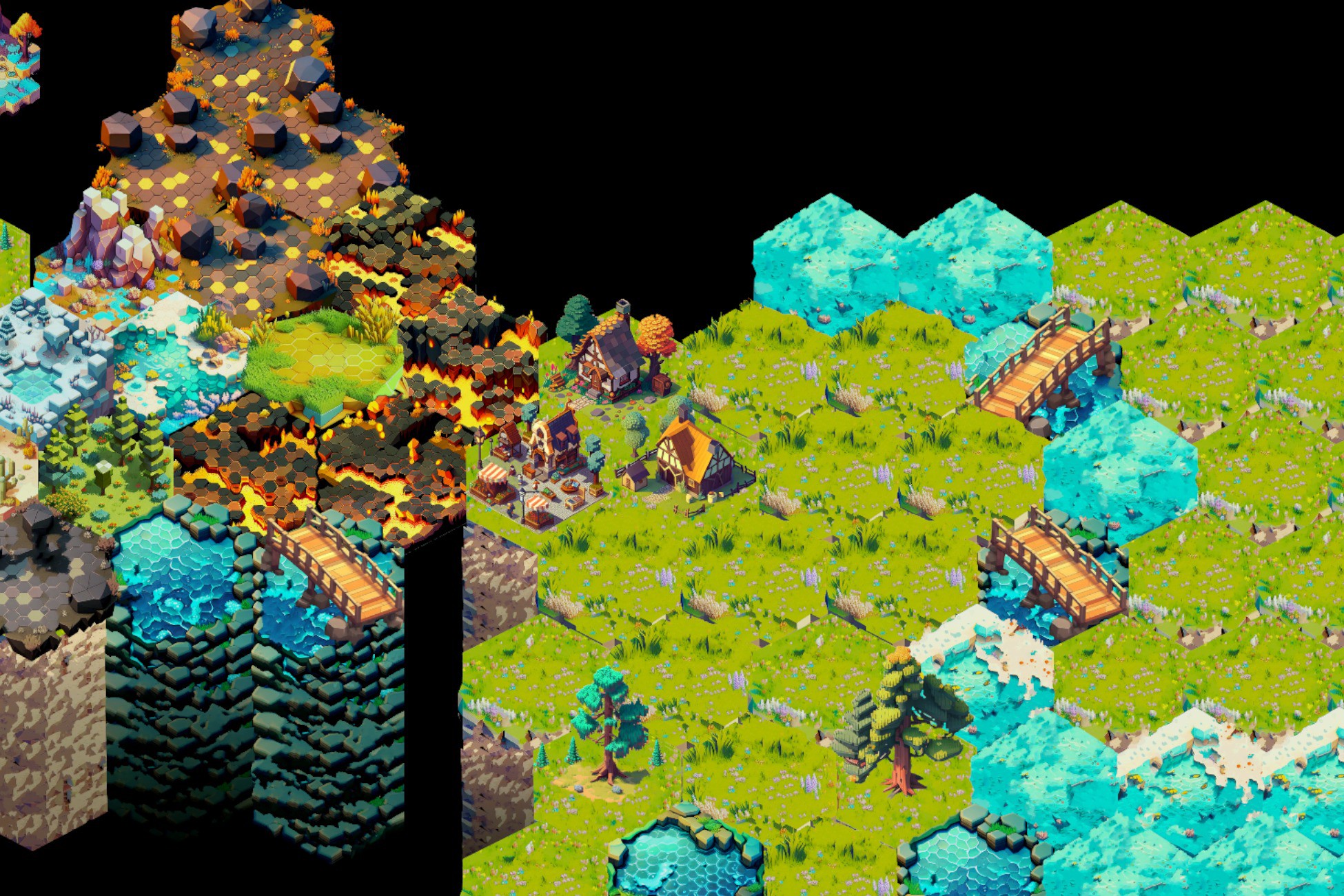 Isometric Hexagon Tiles Pack 2d Environments Unity Asset Store