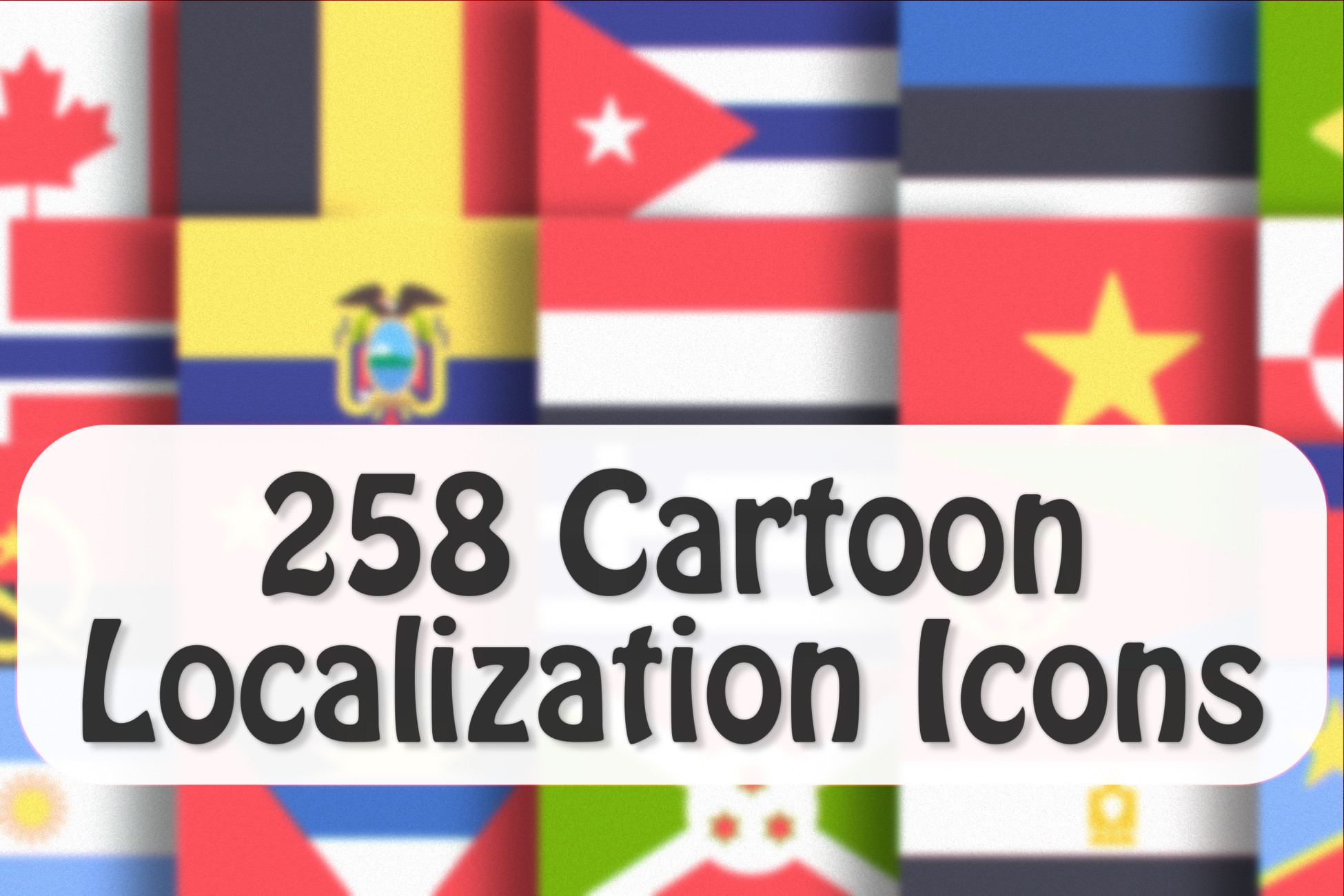 258 Cartoon Localization Icons | 2D Icons | Unity Asset Store
