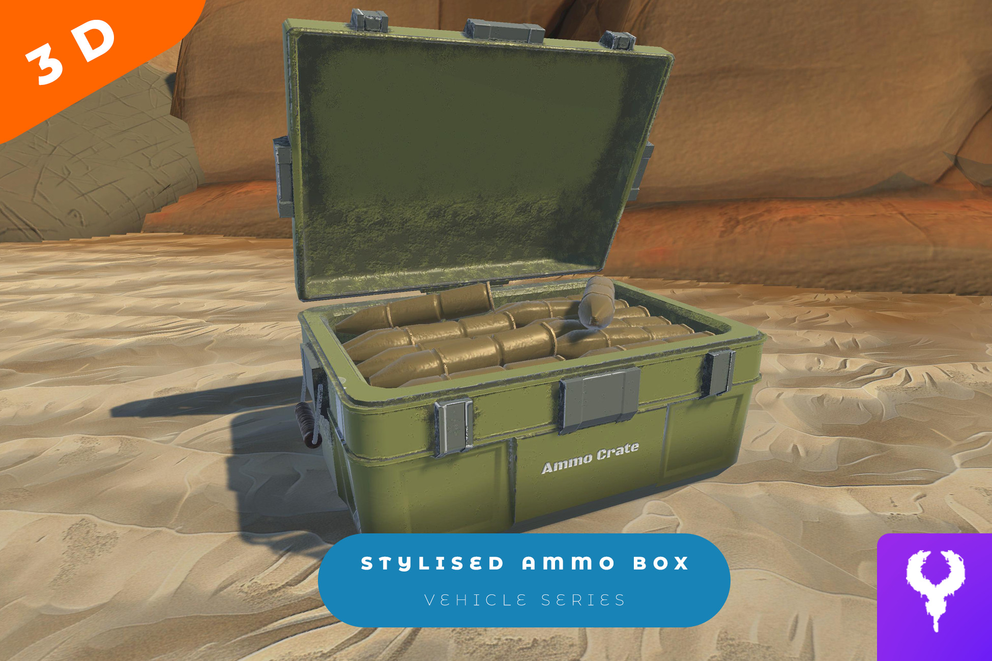 Cartoon Stylized Ammo Box | 3D Weapons | Unity Asset Store