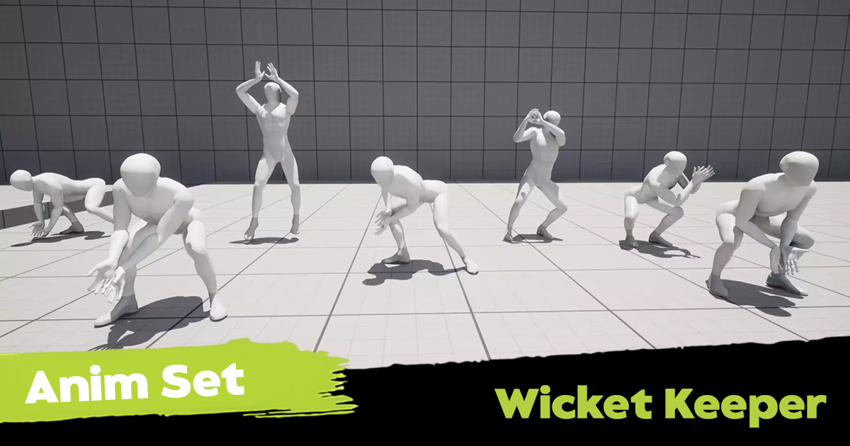 Cricket Wicket Keeper Animation | 3D アニメーション | Unity Asset Store