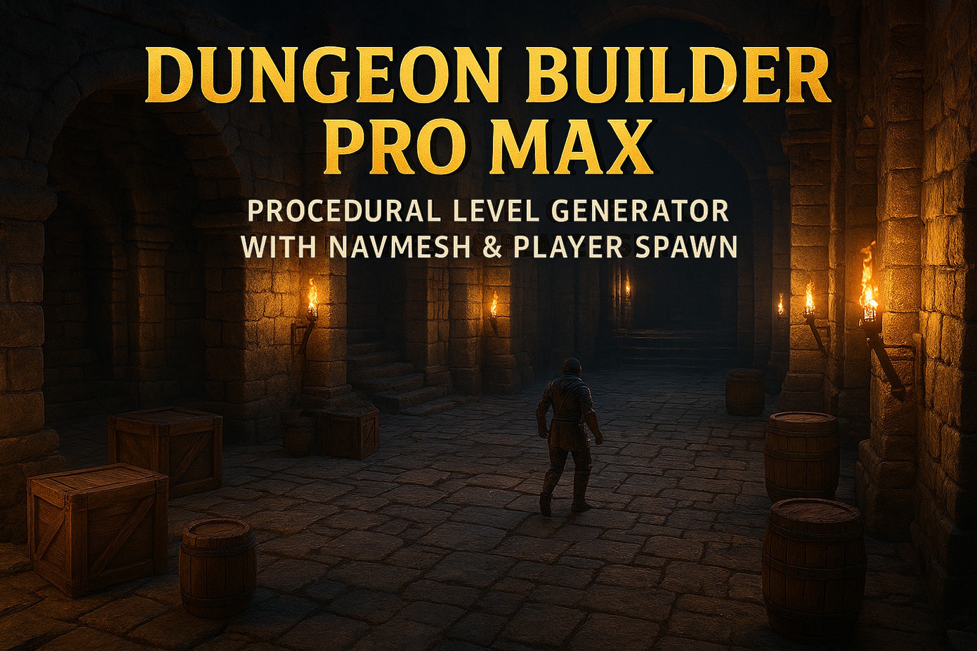 Dungeon Builder Pro Max – Procedural Level Generator with NavMesh & Player Spawn | Level Design ...