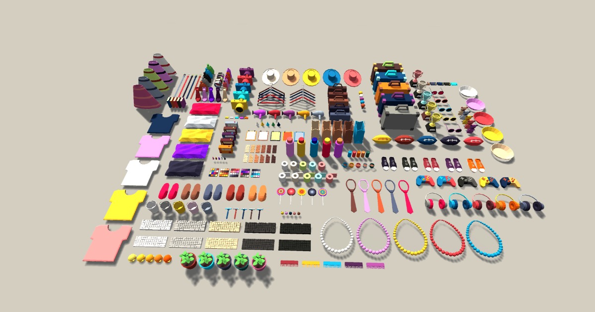 Casual Low Poly Objects 1 | 3D 道具 | Unity Asset Store