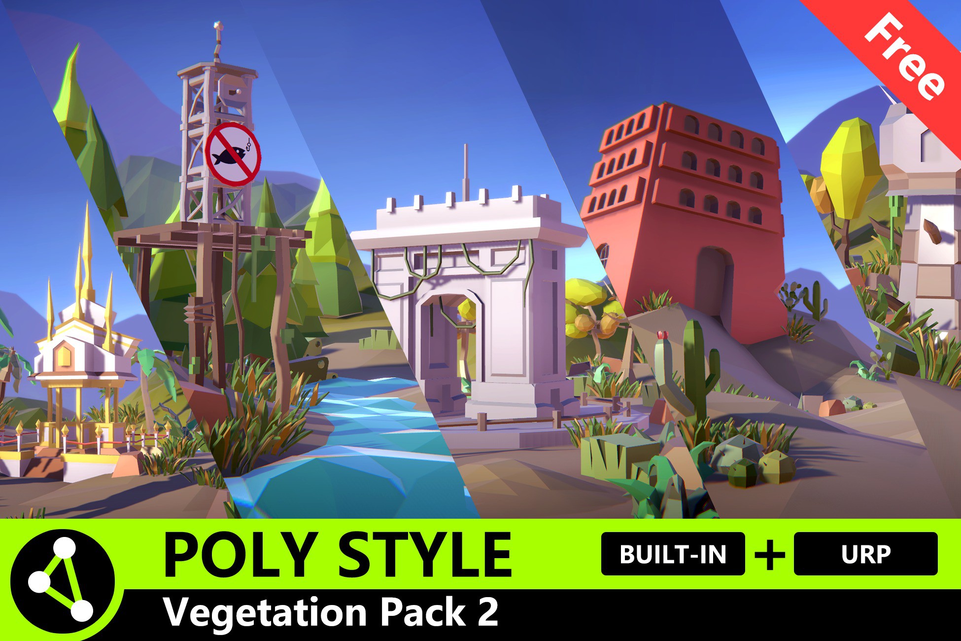 POLY STYLE - Vegetation Pack 2 | 3D Landscapes | Unity Asset Store