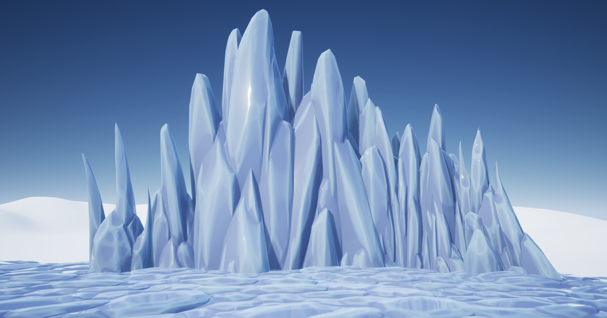 Stylized Ice Formations | 3D Landscapes | Unity Asset Store