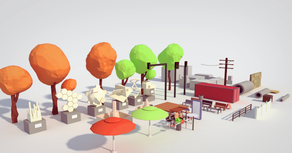 Urban Props Pack | 3D Exterior | Unity Asset Store