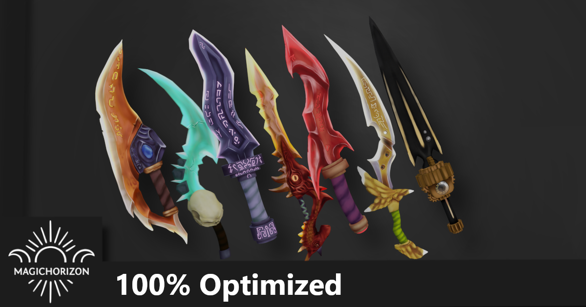 3D Weapon Pack - 10 Stylized Daggers | 3D 무기 | Unity Asset Store