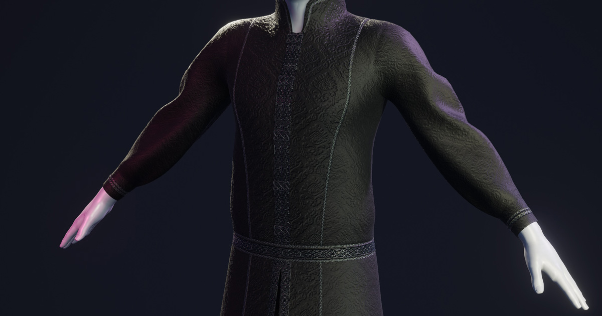 Gothic Prince Outfit Male from Tafi | 3D Clothing | Unity Asset Store