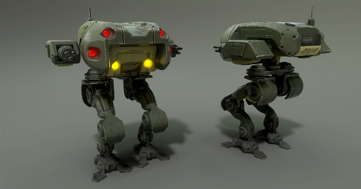 SCI FI: ASSAULT ROBOT | 3D Robots | Unity Asset Store