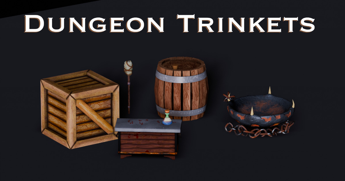 Dungeon Trinkets - Pack 1 | 3D Props | Unity Asset Store