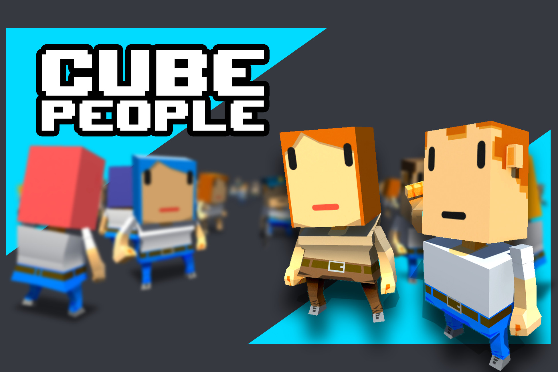 Cube People - Crowd | 3D Humanoids | Unity Asset Store