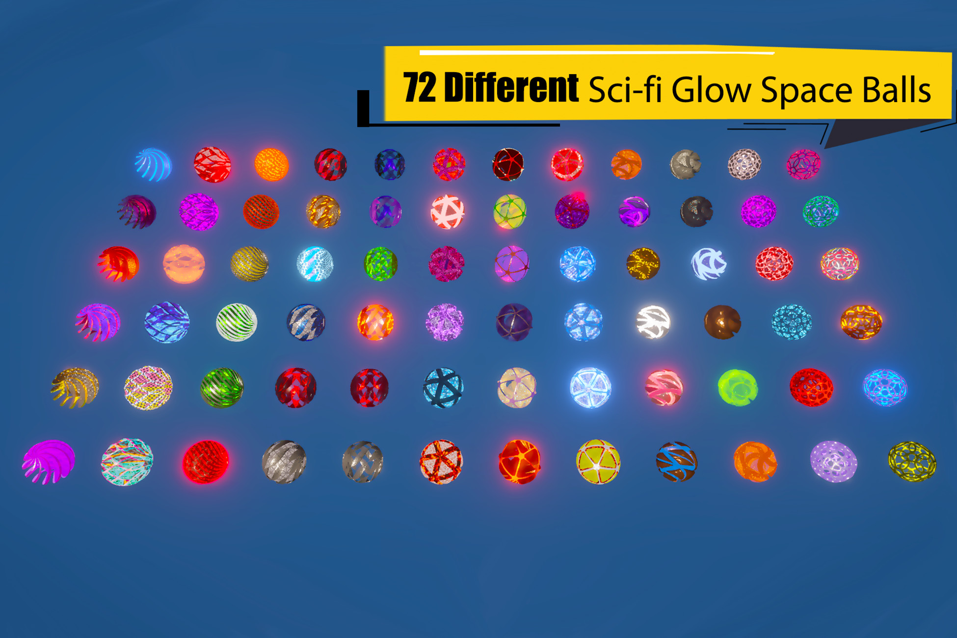 Space Balls Glow Pack | 3D Props | Unity Asset Store