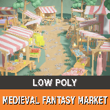 Low Poly Medieval Fantasy Market