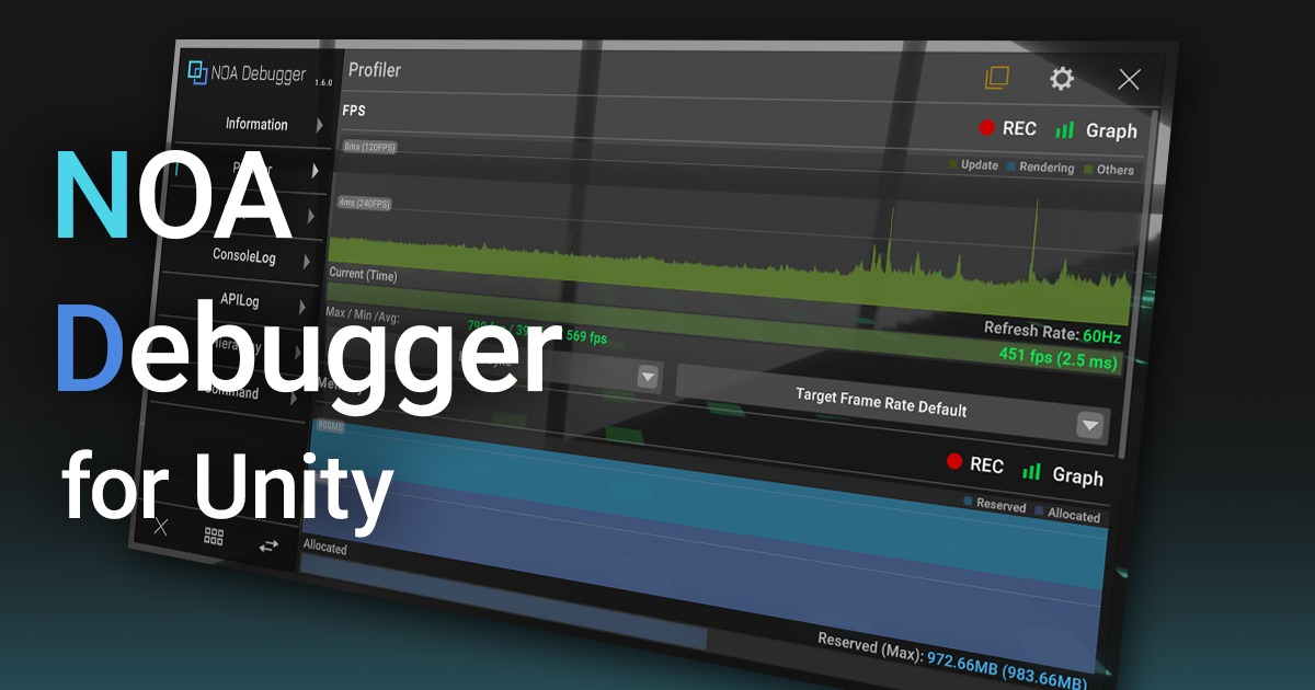 NOA Debugger for Unity | GUI Tools | Unity Asset Store