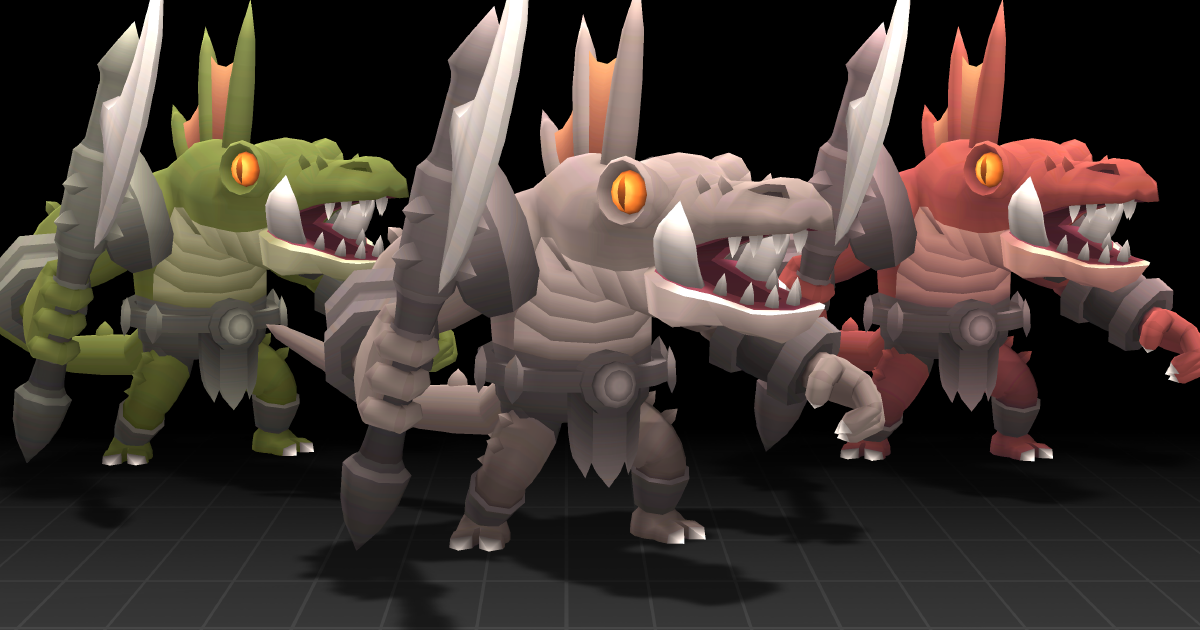 Poly HP - SwampTyrant | 3D Creatures | Unity Asset Store