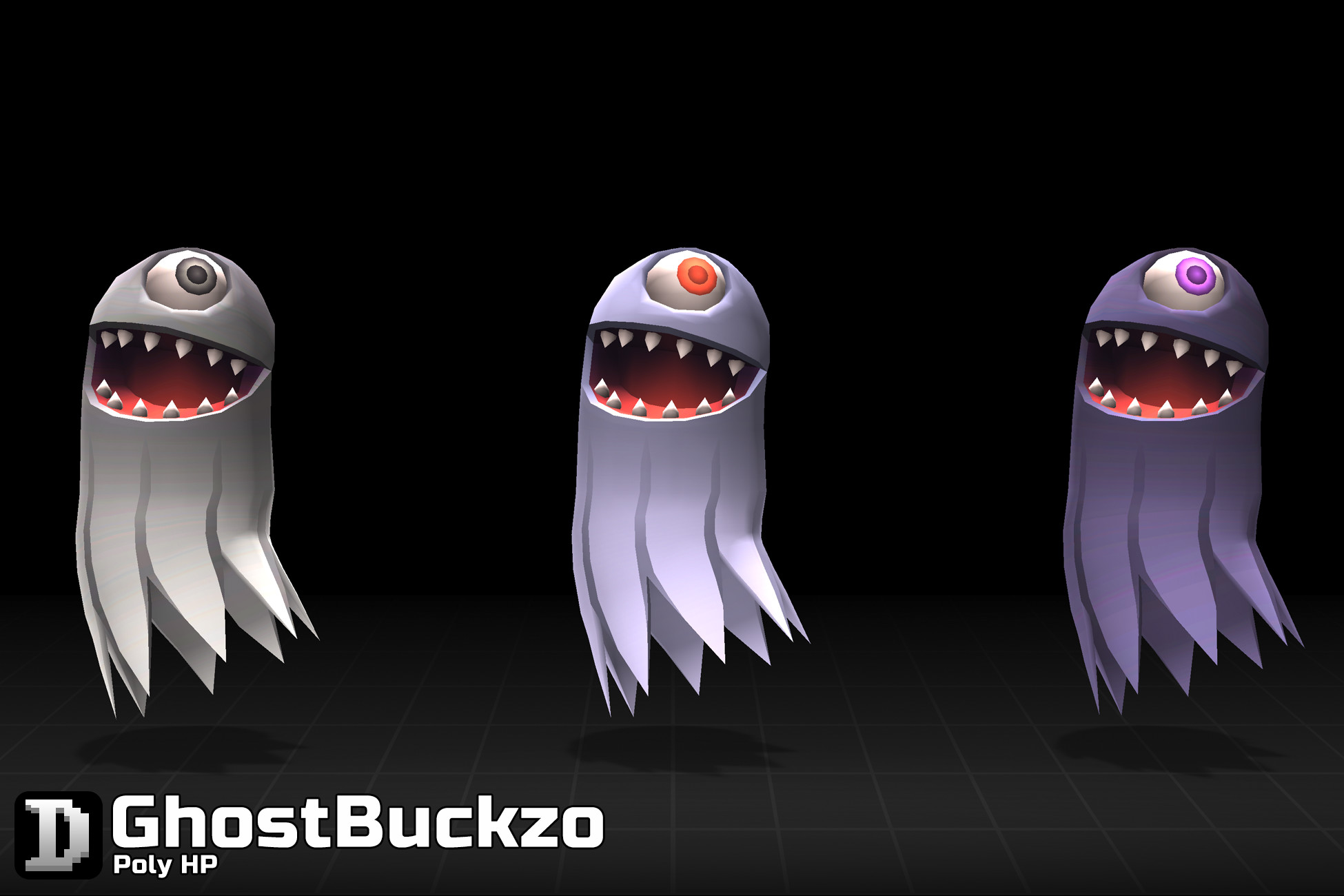 Poly HP - GhostBuckzo | 3D Creatures | Unity Asset Store