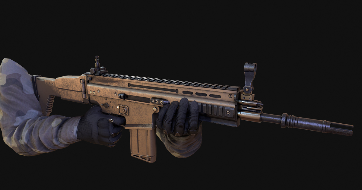 Rifle Assault-H Animated FPS - Modern Weapons | 3D Weapons | Unity ...