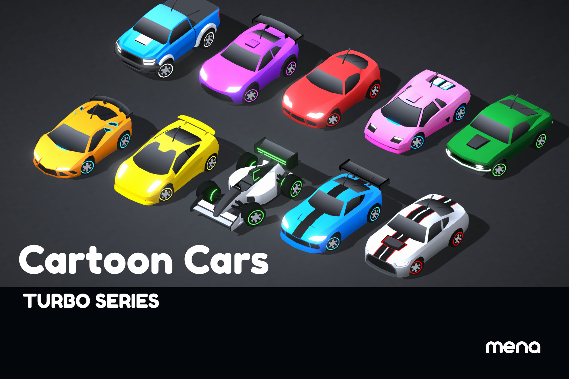 TURBO: Cartoon Racing Cars | 3D Land | Unity Asset Store