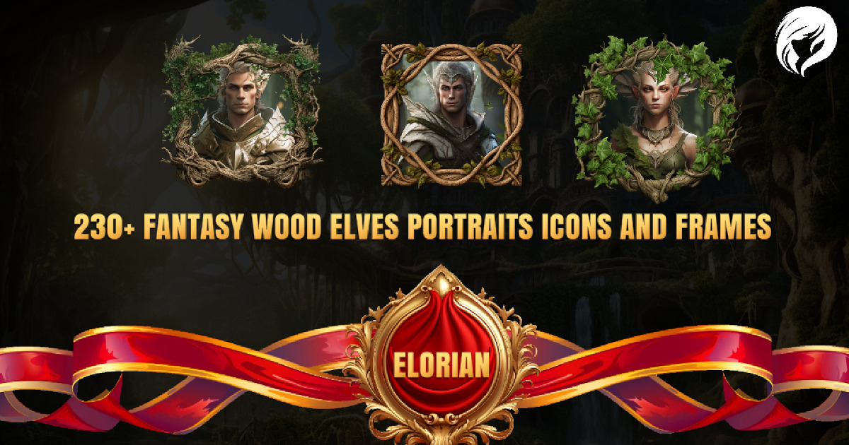 RPG Fantasy Portraits - Woods Elven - Elorian World | 2D Icons | Unity ...