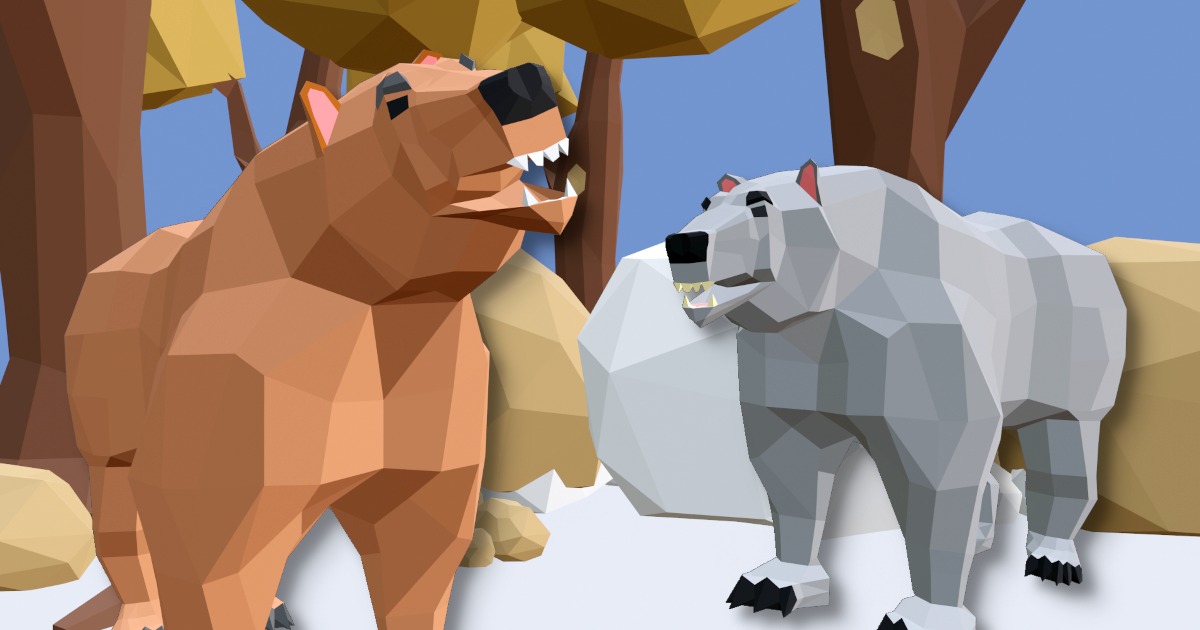LOW POLY BEARS - Animated | Characters | Unity Asset Store