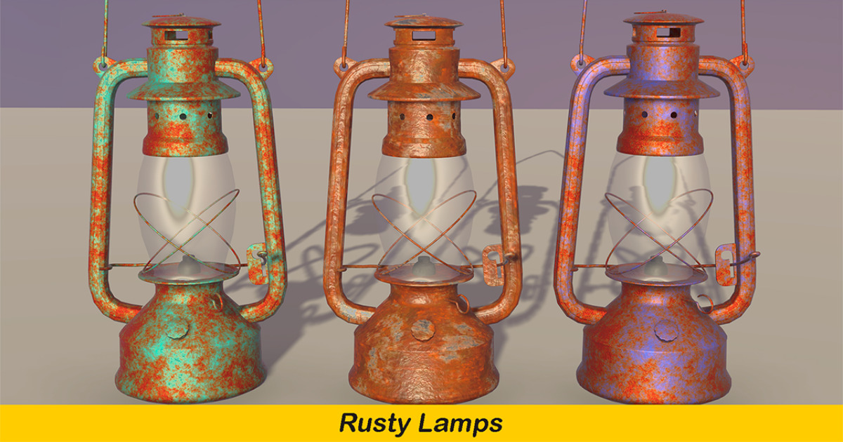 Rusty Lamp | 3D 인테리어 | Unity Asset Store