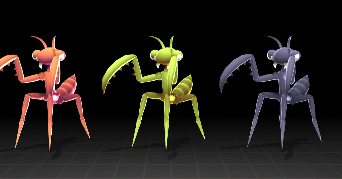 Poly HP - Mantis | 3D Creatures | Unity Asset Store