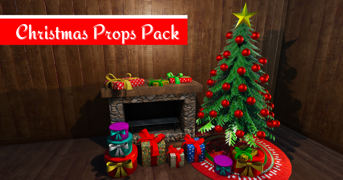 Christmas Gifts Props Pack | 3D Props | Unity Asset Store