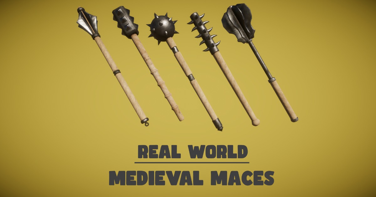 Real World - Medieval Maces | 3D Weapons | Unity Asset Store