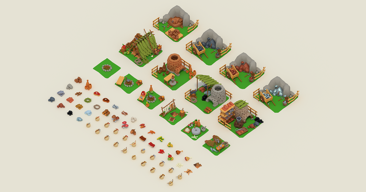 LOWPOLY - Survival Pack | 3D Props | Unity Asset Store