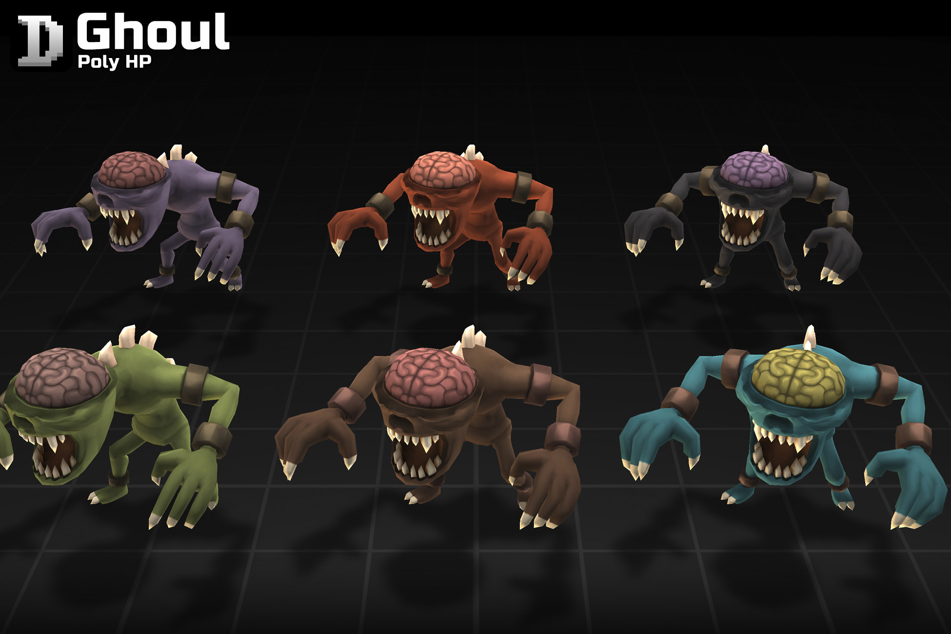Poly HP - Ghoul | 3D Creatures | Unity Asset Store