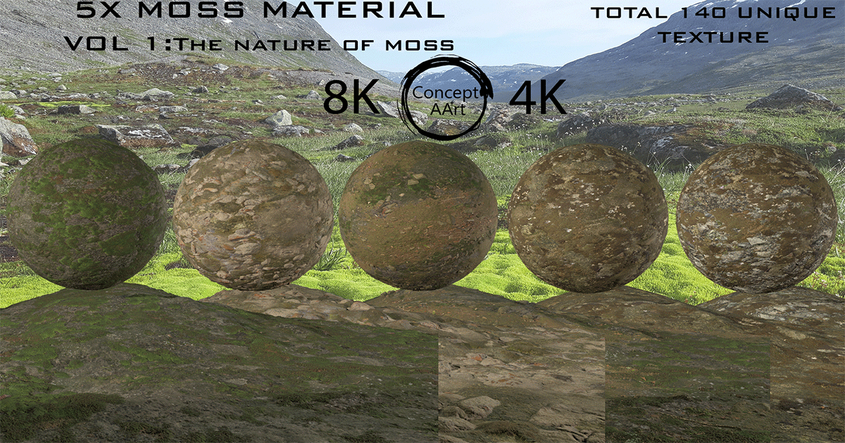 MOSS VOL1:THE NATURE OF MOSS | 2D Textures & Materials | Unity Asset Store