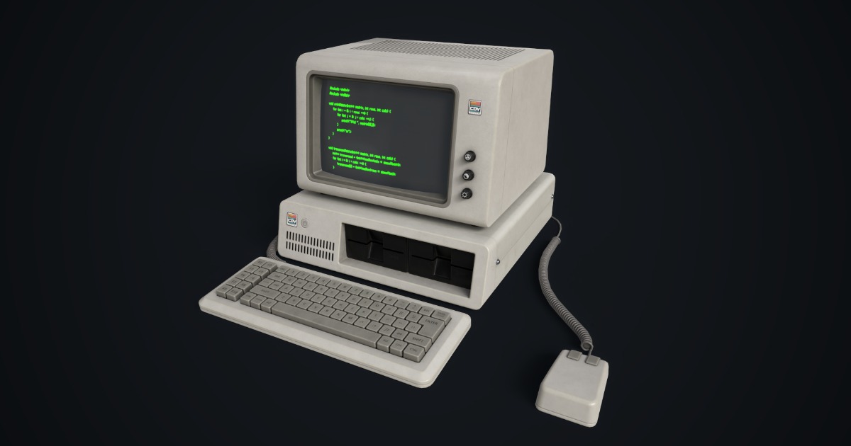 Retro Computer 80s | 3D Electronics | Unity Asset Store